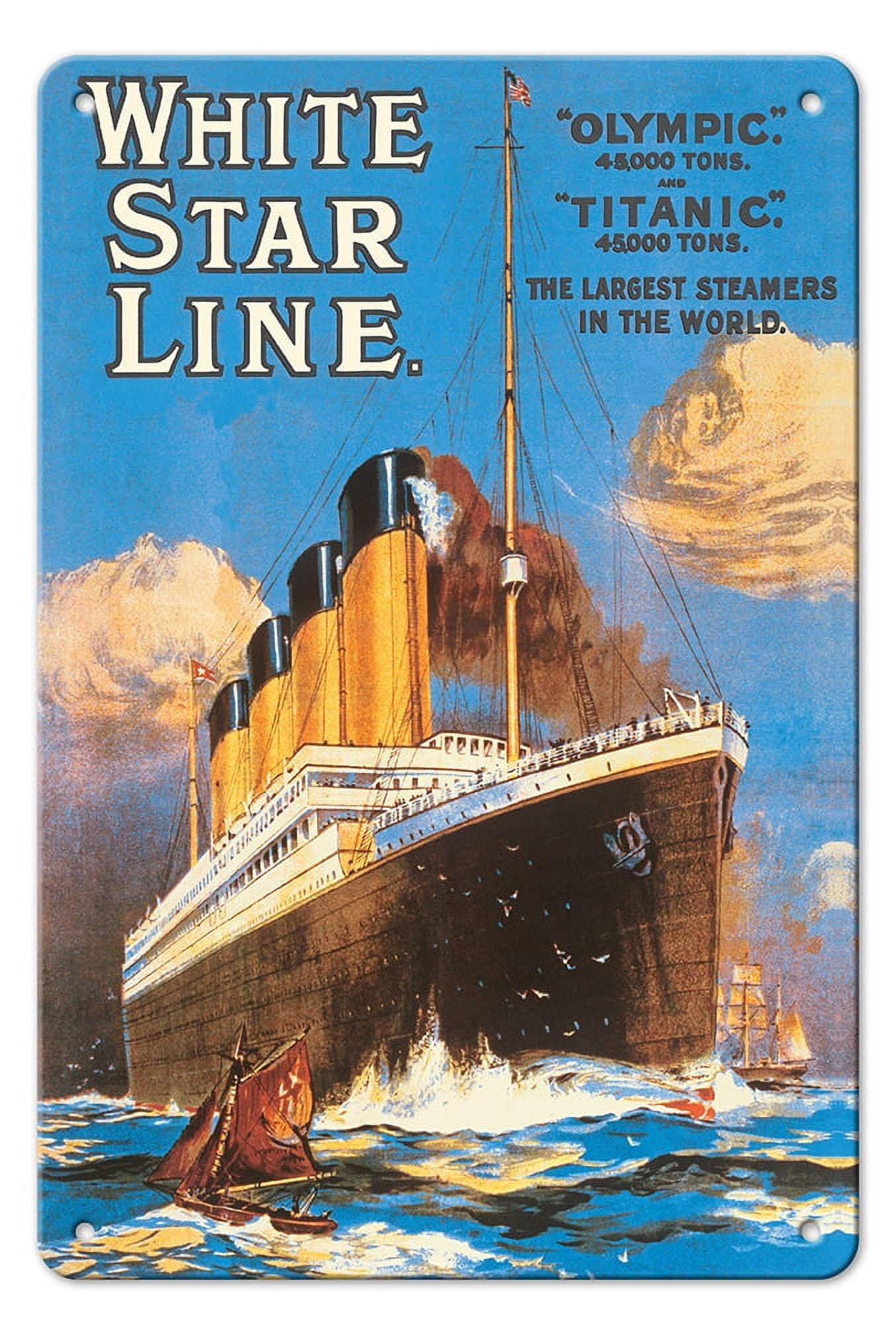 White Star Line - RMS Olypmic RMS Titanic - The Largest Steamers in ...