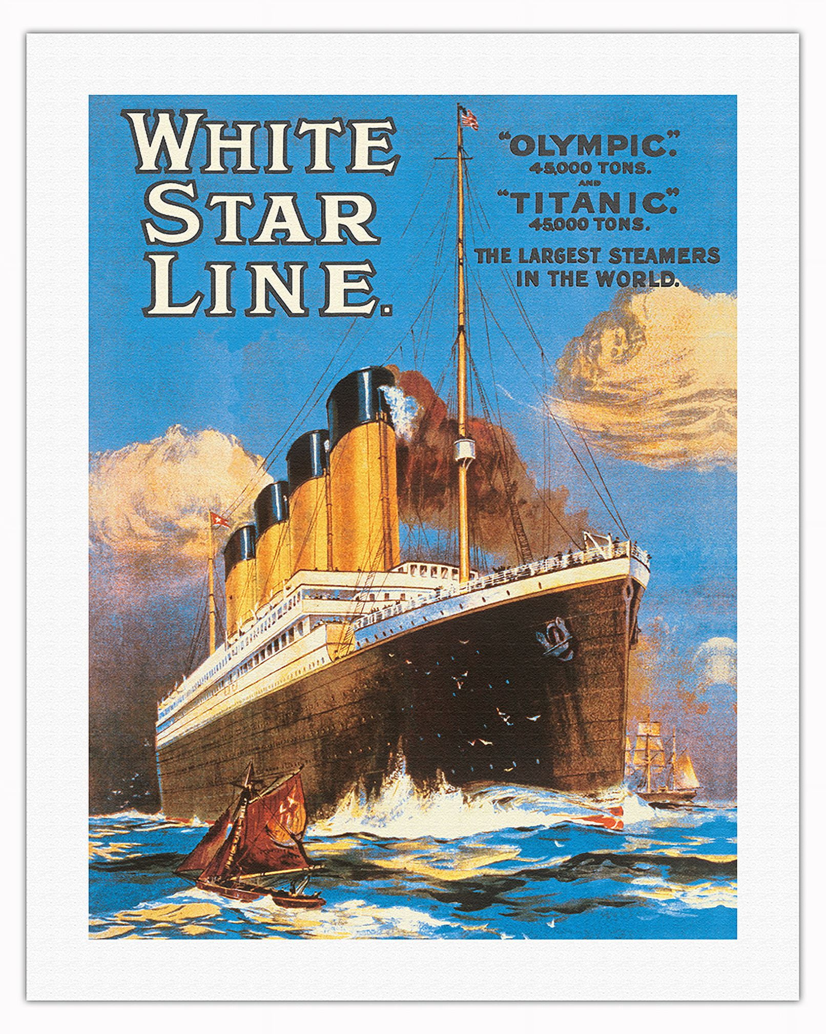 White Star Line - RMS Olypmic RMS Titanic - The Largest Steamers in ...