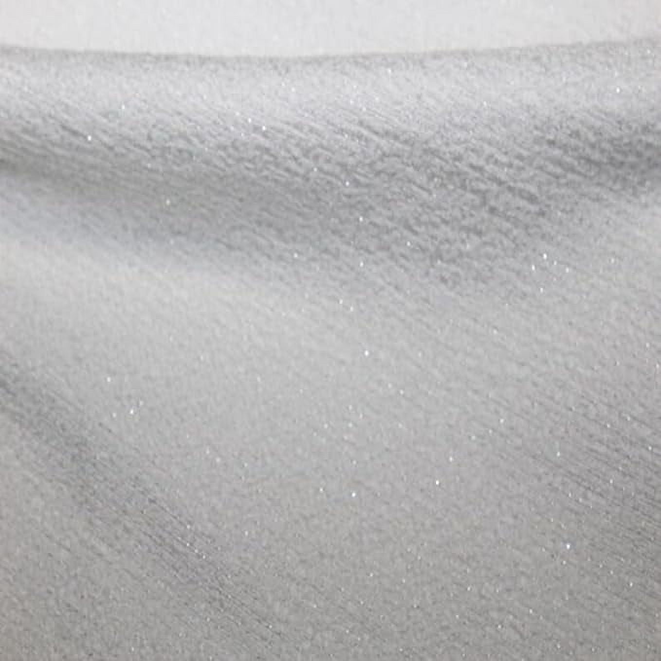 White Starlight Metallic Fabric with a Glitz Cut by The Yard, 118 Inch ...
