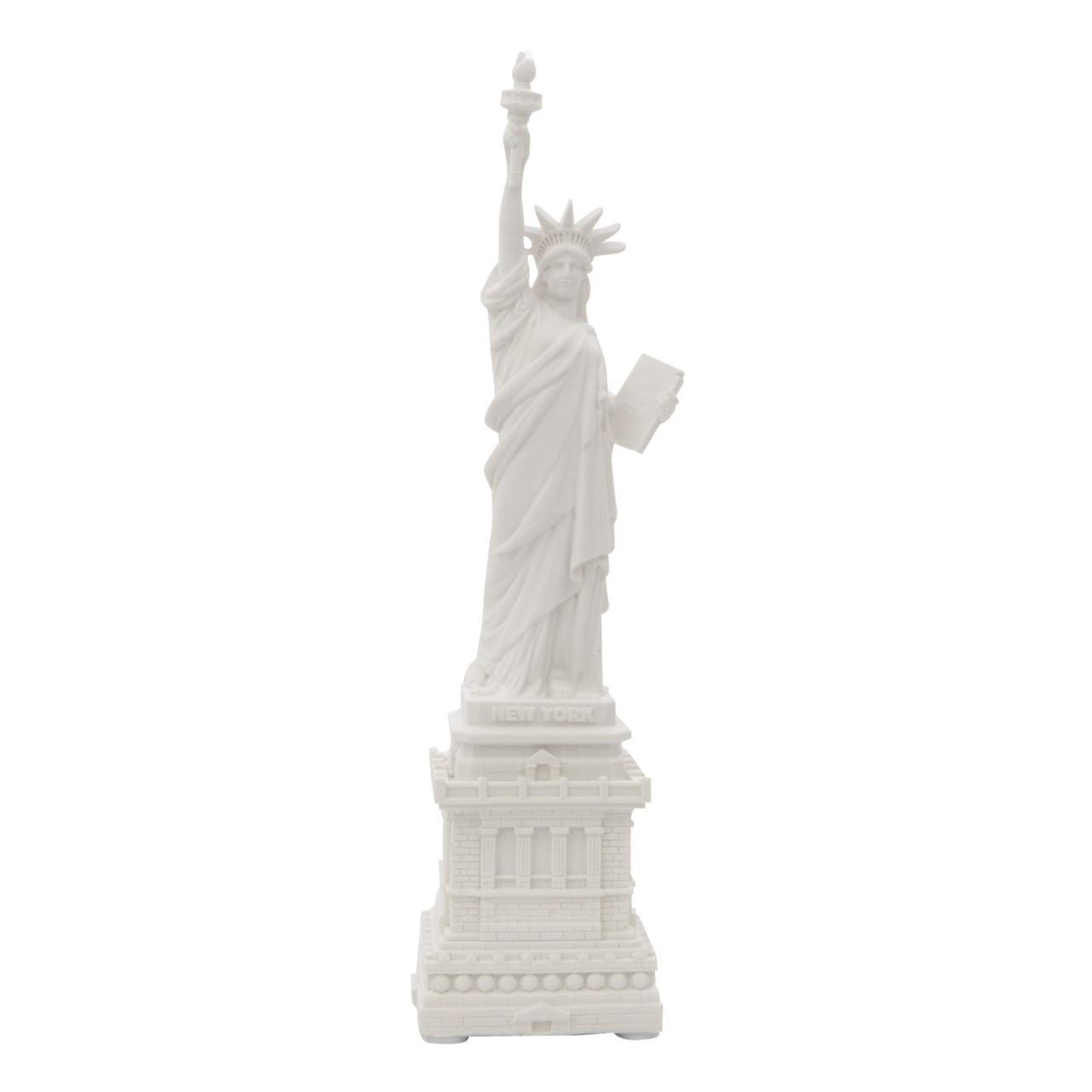 White Statue of Liberty Statue 8.5 Inch Figurine (Paintable) - Walmart.com