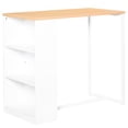 White Steel Table - 3-Tier Storage Design - Indoor Decor - Prevents ...