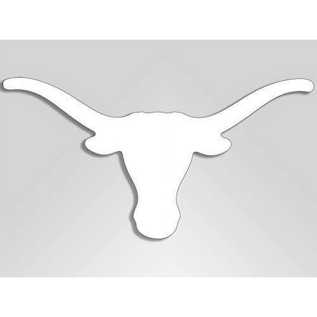 White Steer Head Shape 3M Reflective sticker| Longhorn Decal - Walmart.com