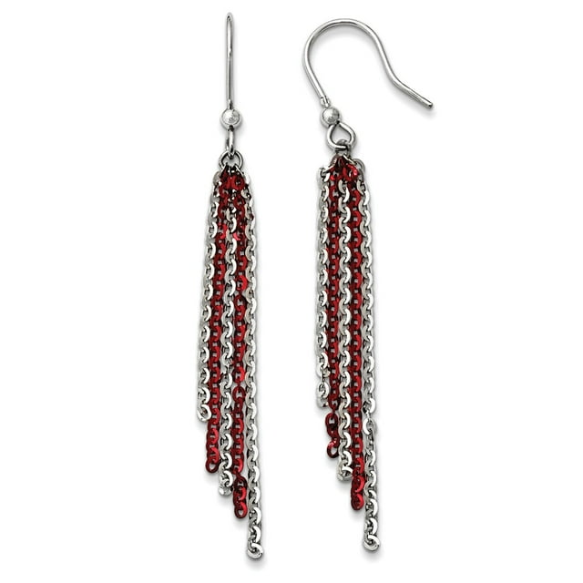 White Sterling Silver Earring Drop & Dangle Women'S 78 mm 8 - Walmart.com
