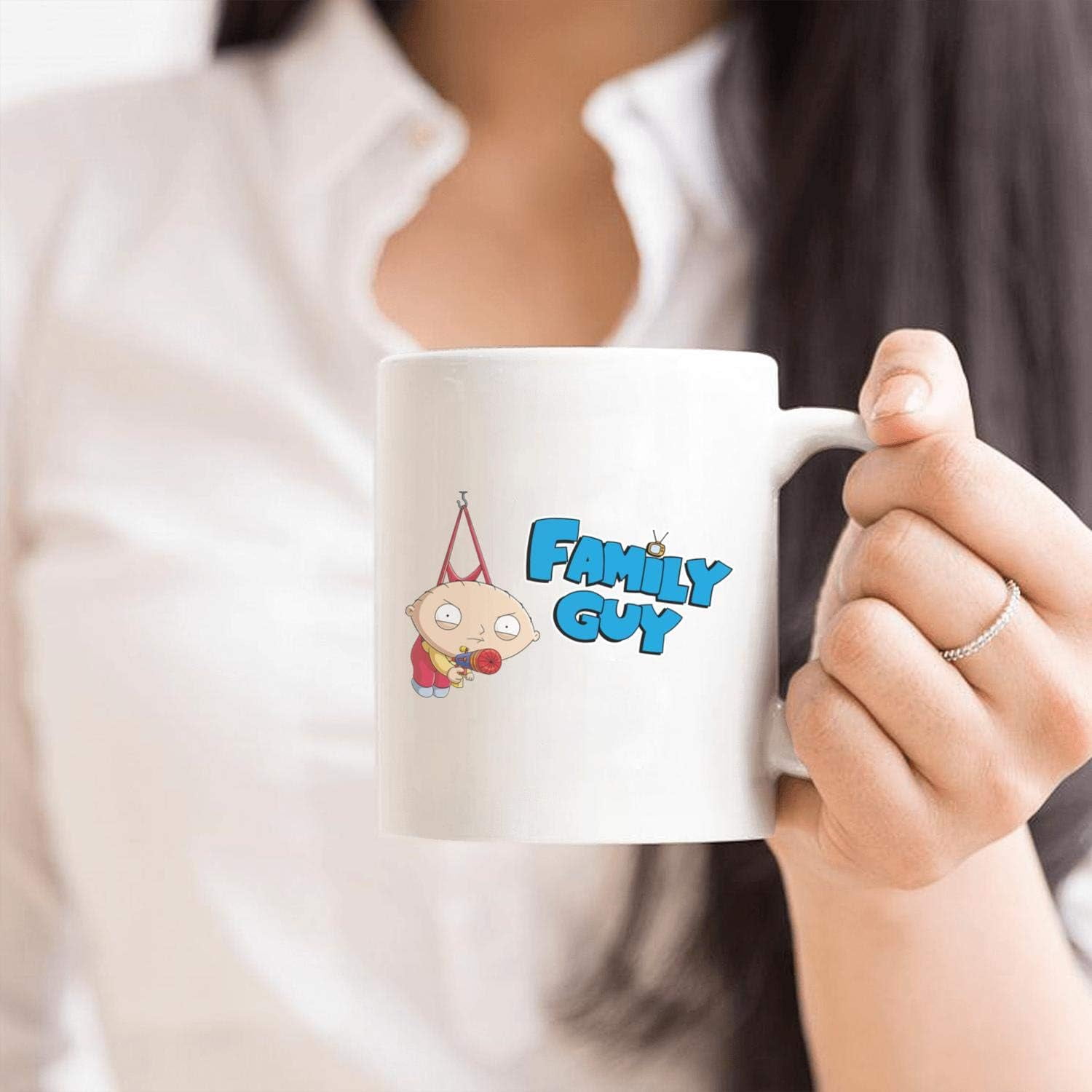 White Stewie-Griffin-Family-Guy- Mug Durable Coffee Cup Tea Office ...