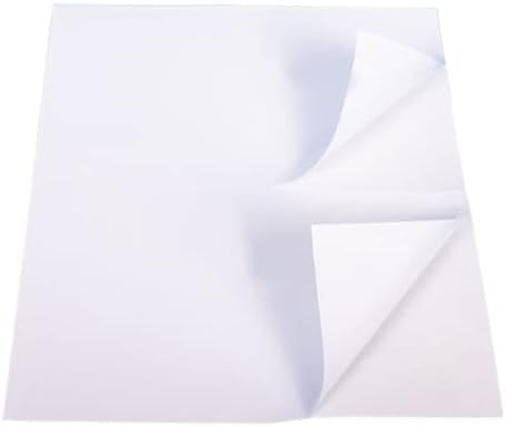 White Sticker Half Sheet Labels – 8.5" x 5.5" – Laser/Inkjet Compatible ...