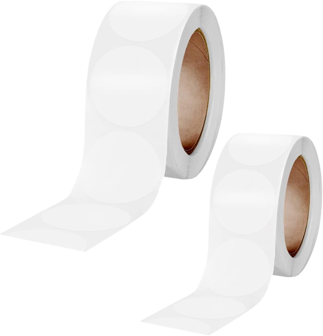White Sticker Labels 2 Rolls Adhesive Round Sealing Sticker Gift ...
