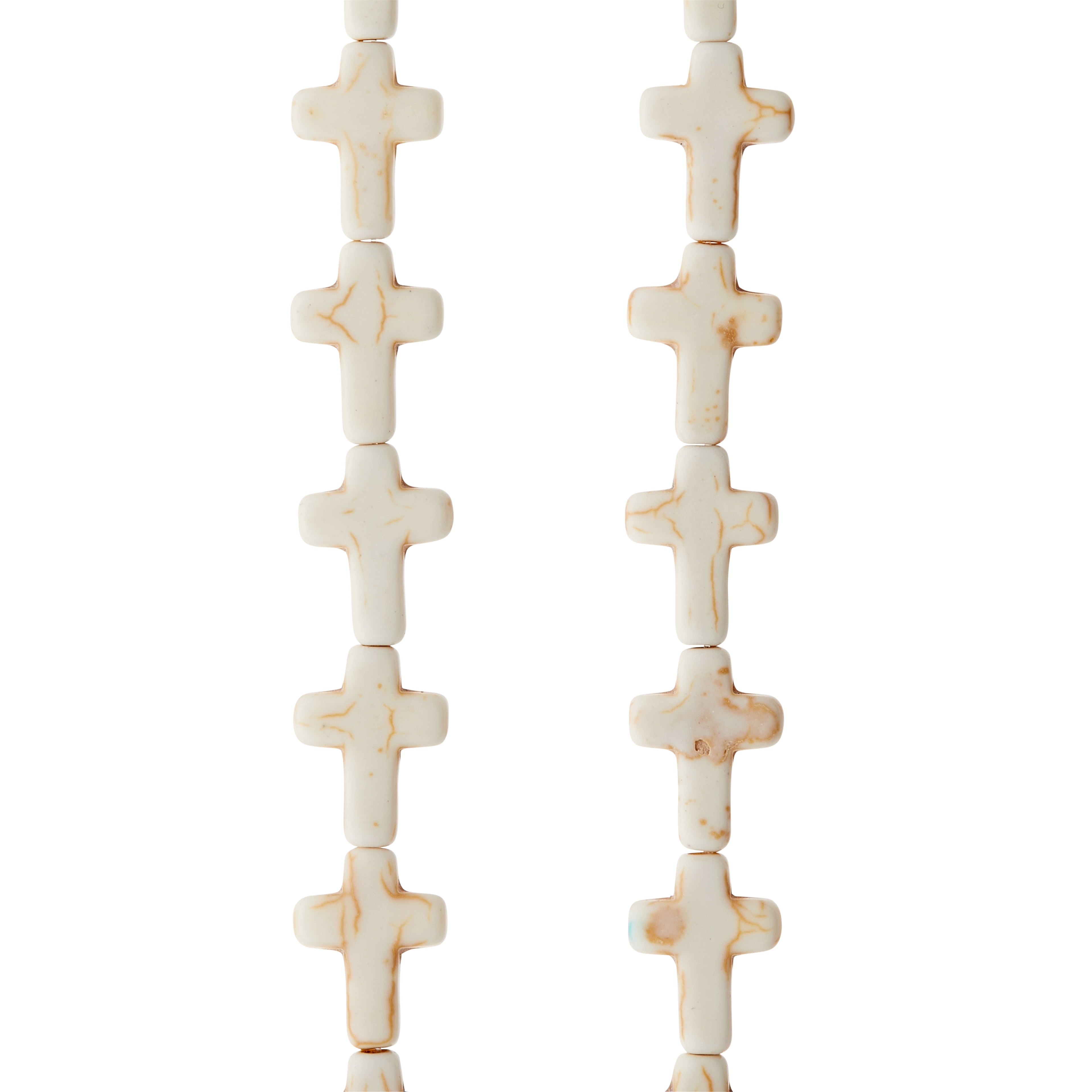 White Stone Cross Beads - 15mm by Bead Landing™ - Walmart.com