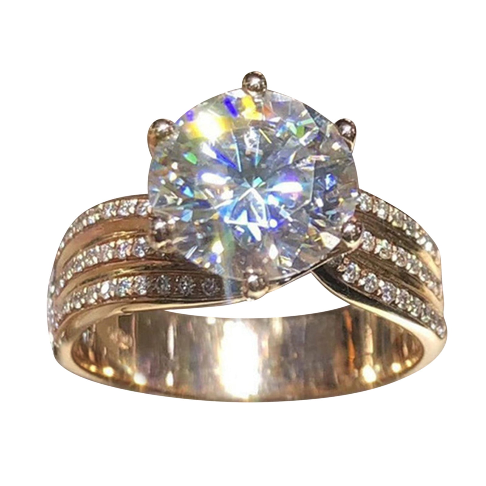 White Stone Ring 888 Ring The Ring Finger plus Size Rings for Women ...