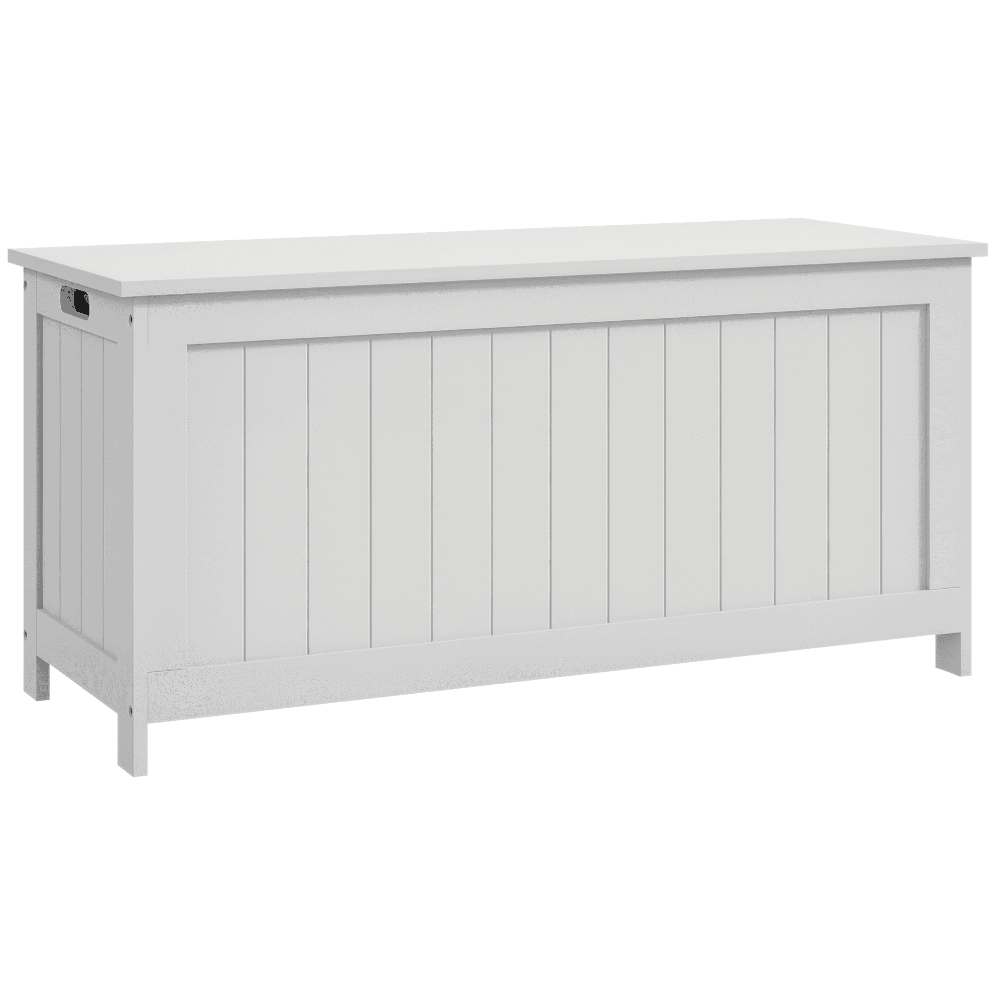 White Storage Chest Bench 39.4 Inch, Hope Chest with Hinges for ...