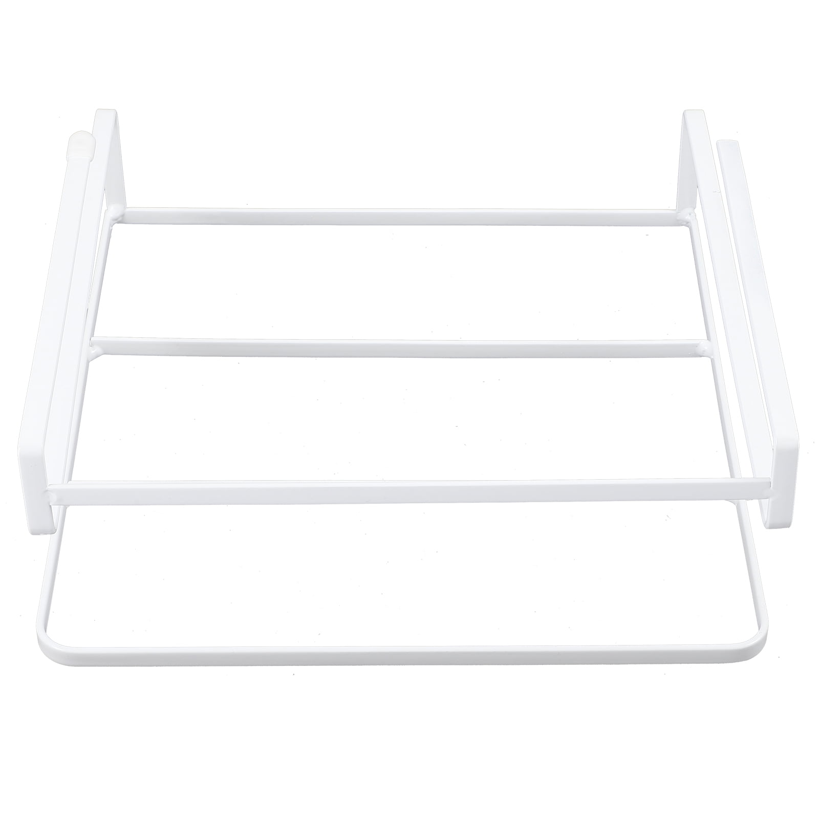 White Storage Shelf Office Shelves Laptop Desk Stand Computer Rack ...