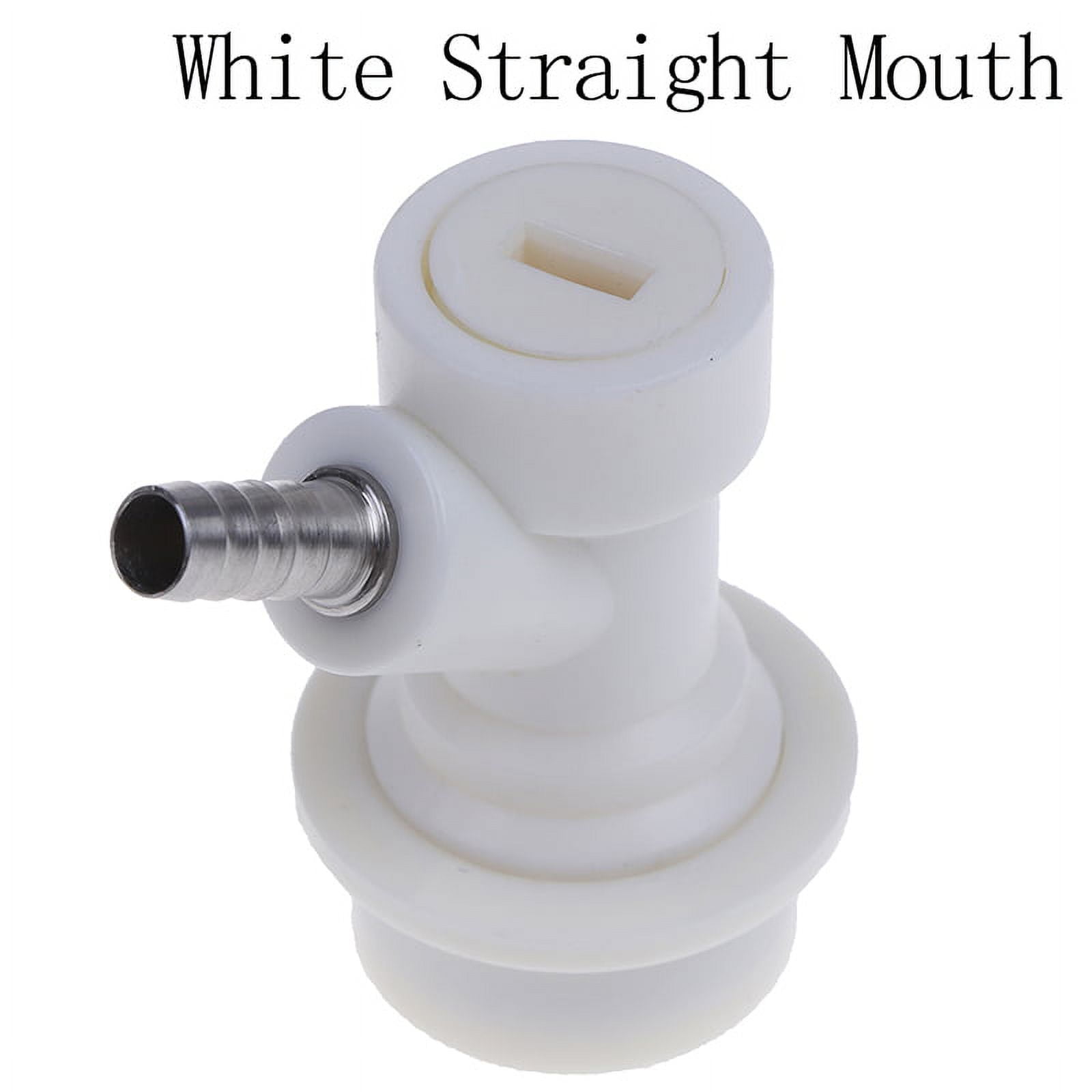 (White Straight Mouth) 1*Gas/Liquid Ball Lock Corny Beer Keg ...