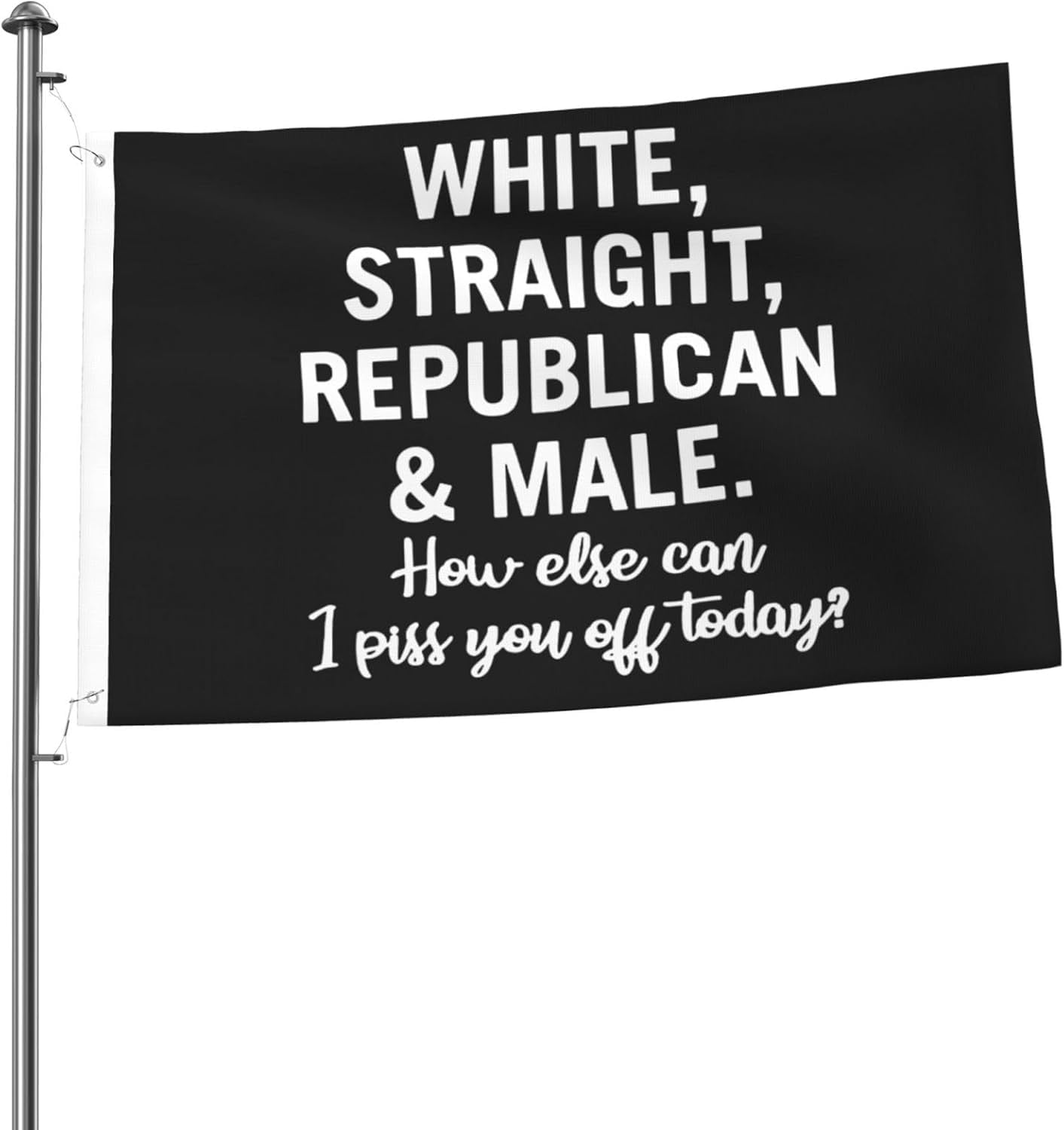 White Straight Republican Male Flag 2x3 Ft Outdoor Decoration Banner ...