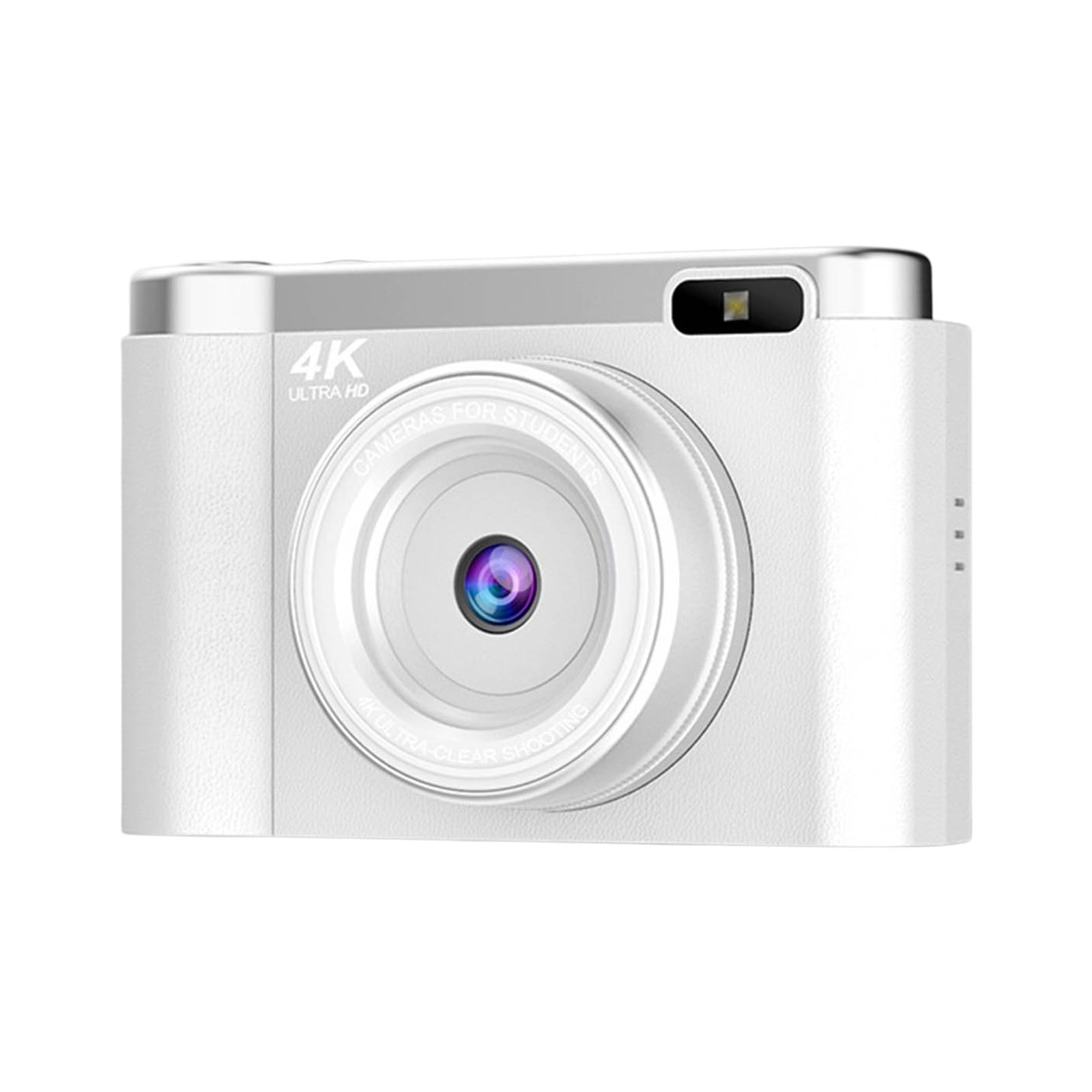 White Student Digital Camera With 2.8-Inch Flip Screen, Autofocus ...
