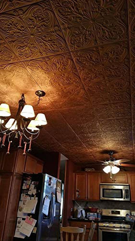 White Styrofoam Decorative Ceiling Tile Astana (Package of 8 Tiles ...