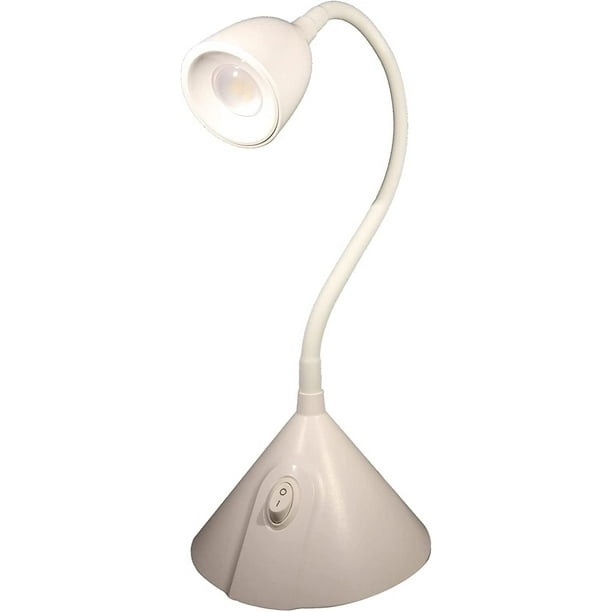 White Sunbeam Flexible LED Desk Lamp - No Bulbs to Replace- 5.3 in x 20 ...