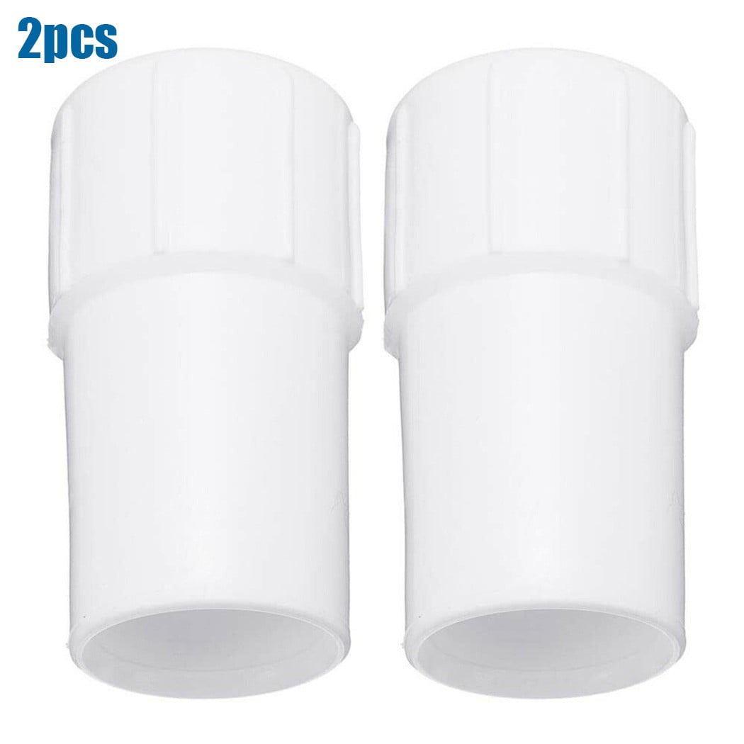 White Swimming Pool Hose Cuffs Connect 2pcs 38mm Plastic Replacement ...