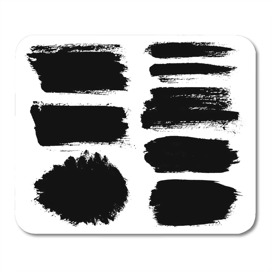 White Swoosh Paint Brush Stroke Stripes Rectangle Text Box Distress ...