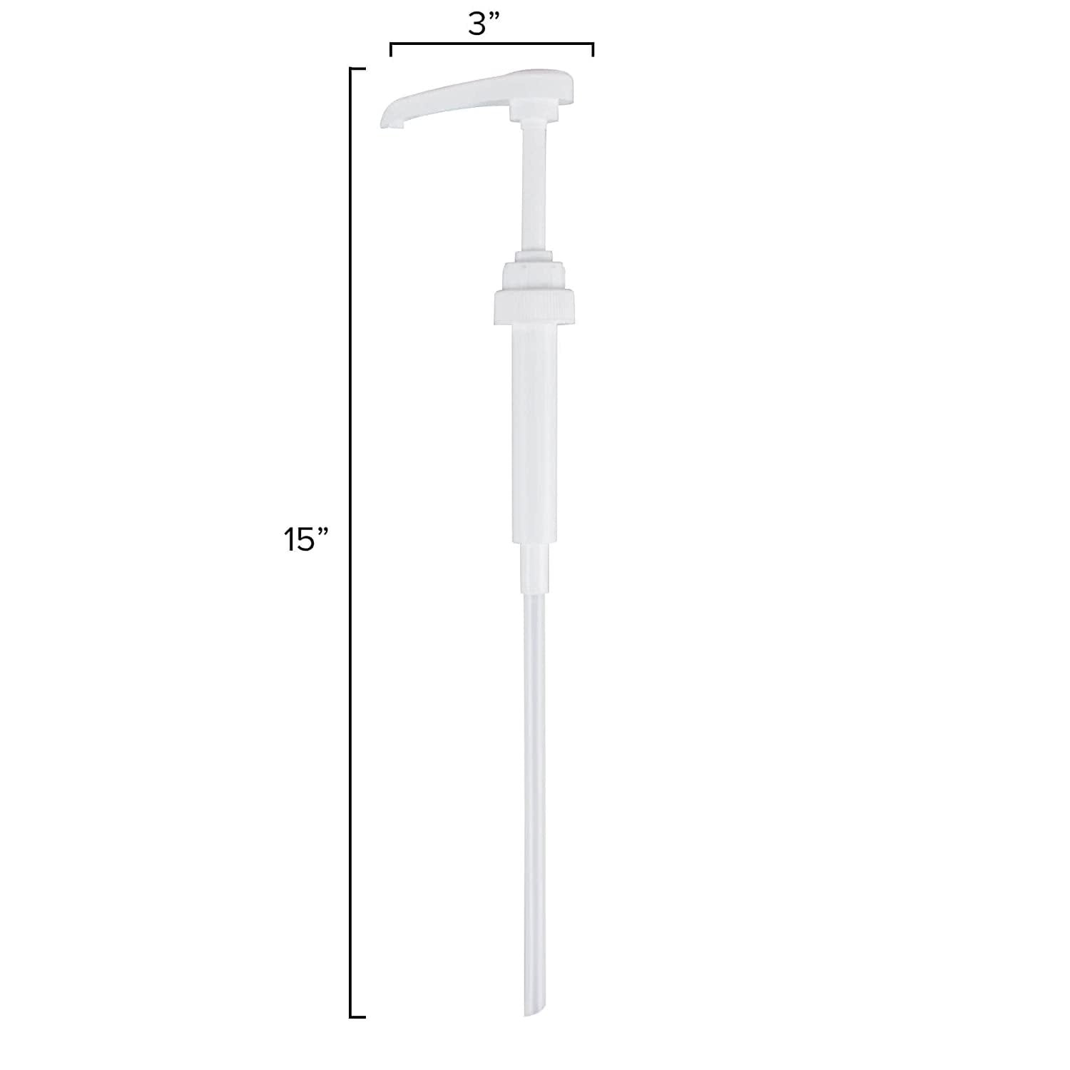 White Syrup Pump for 750mL (25.4oz) Bottles, Pack of 3 (Compatible with ...