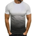 White T-Shirts for Men, Polyester Mens Vacation Shirt, Short Sleeve ...