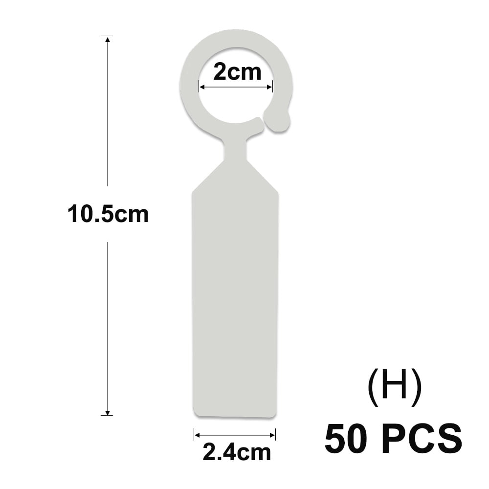 White T-type Plant Tags Waterproof Re-Usable Nursery Flower Pots ...