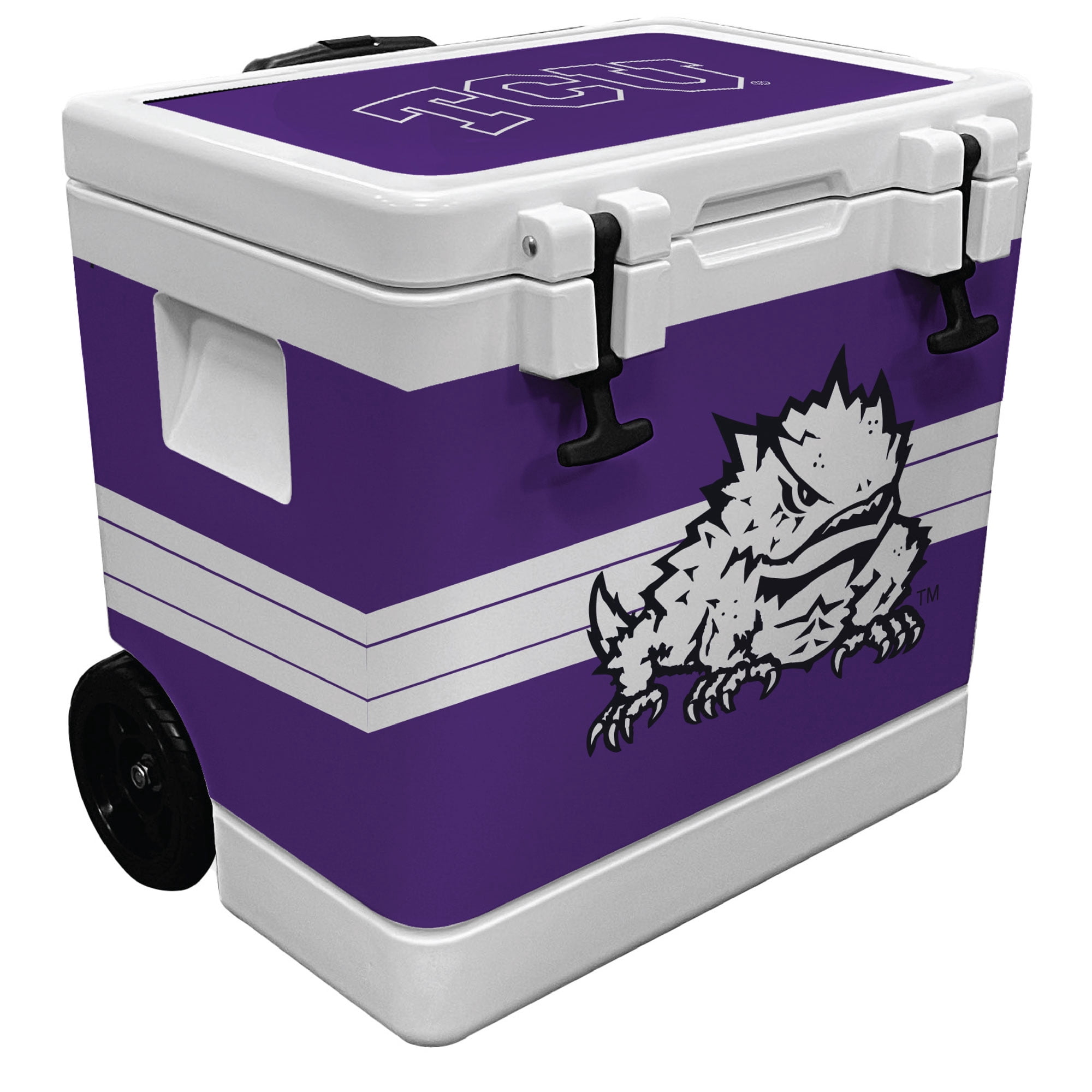 White TCU Horned Frogs 42-Can Wheeled Classic Cooler - Walmart.com