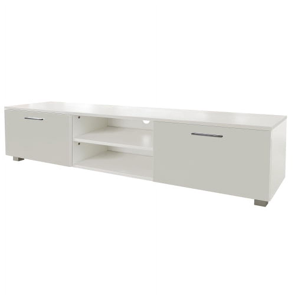 White TV Stand for 70 Inch TV Stands, Media Console Entertainment ...