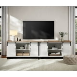White TV Stand for 100 Inch TV, Entertainment Center for 85-110 inch ...