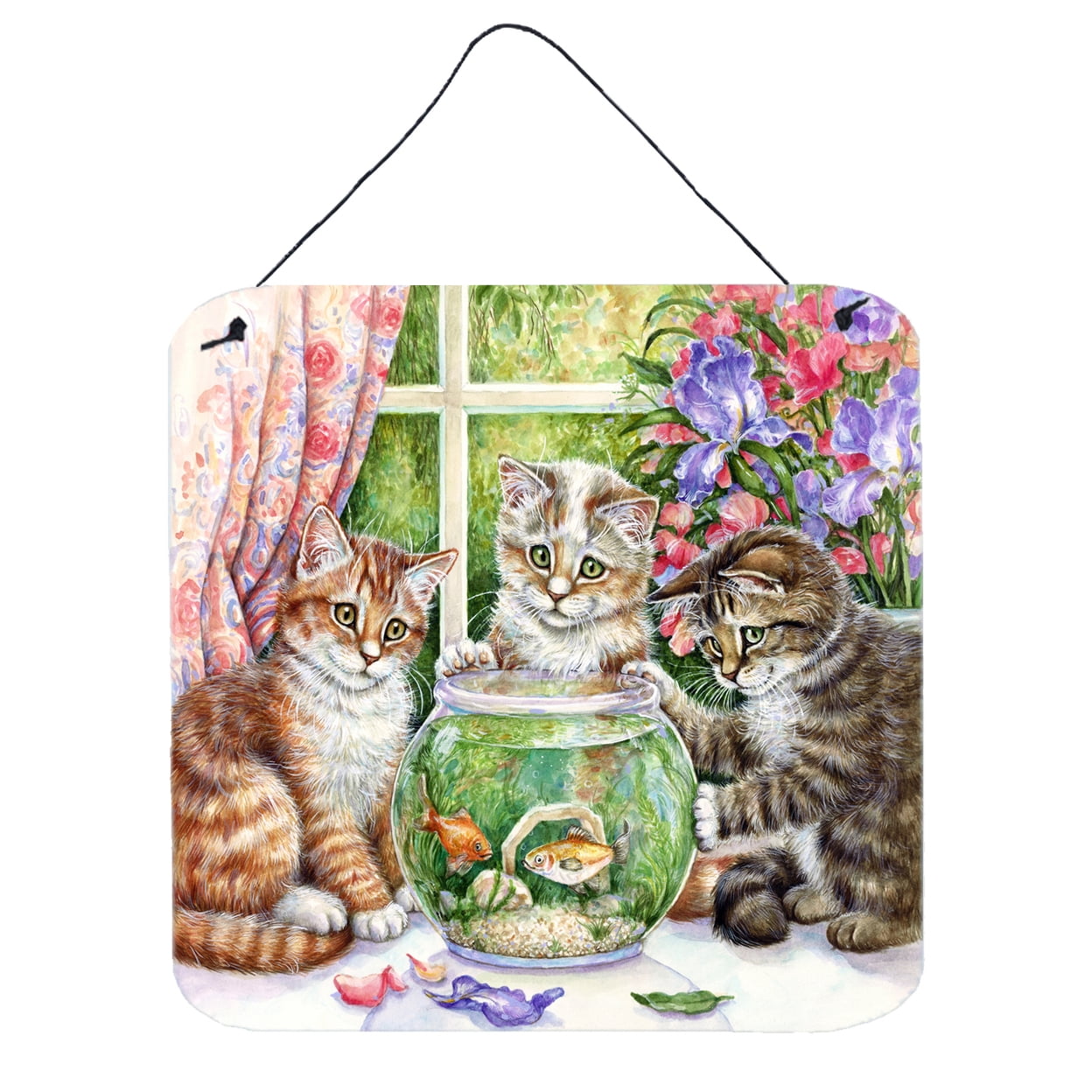 White Tabby by Debbie Cook Wall or Door Hanging Prints - Walmart.com