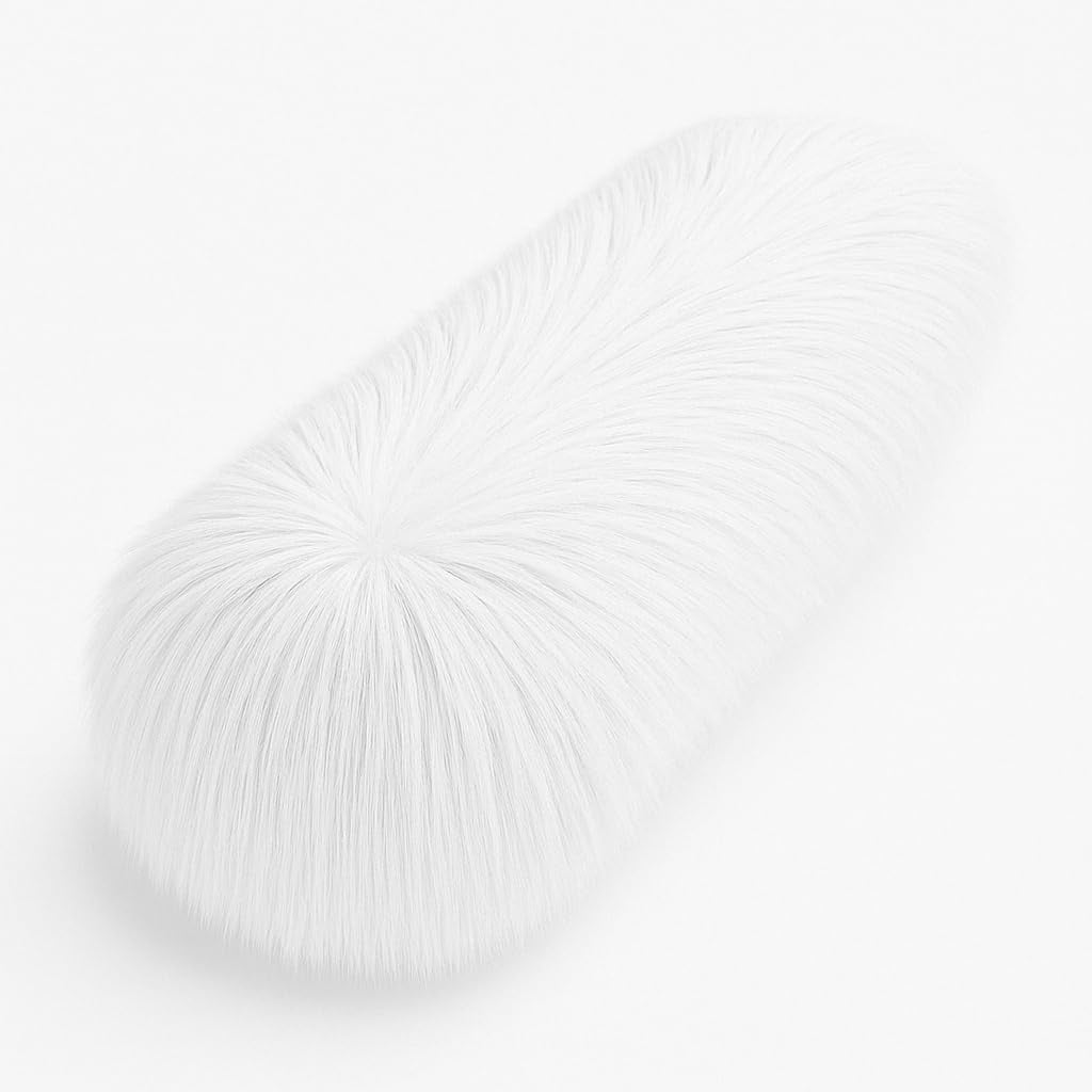 White Table Runner | Faux Fur Table Runners | 12 X 24-Inch Long Fluffy ...