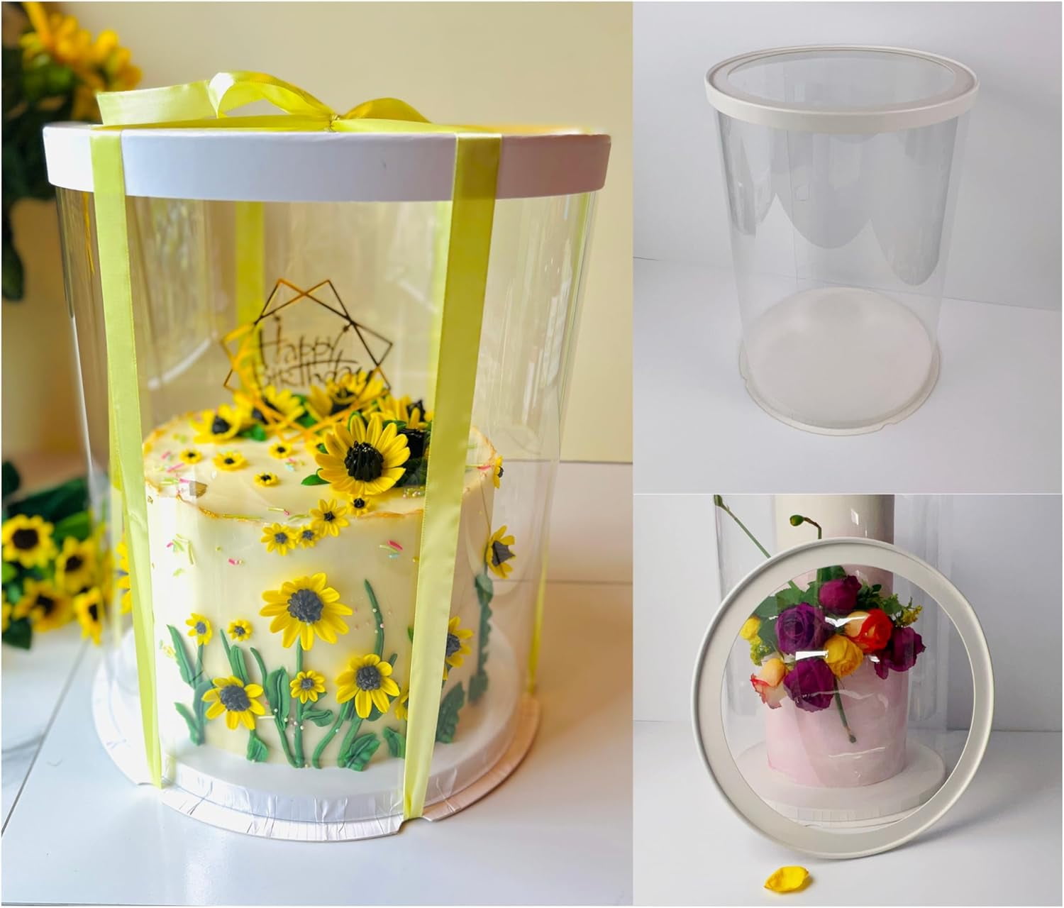 White Tall Cake Boxes 5 PCs Plus 15 Free EBOOK Recipes Download - 10 ...