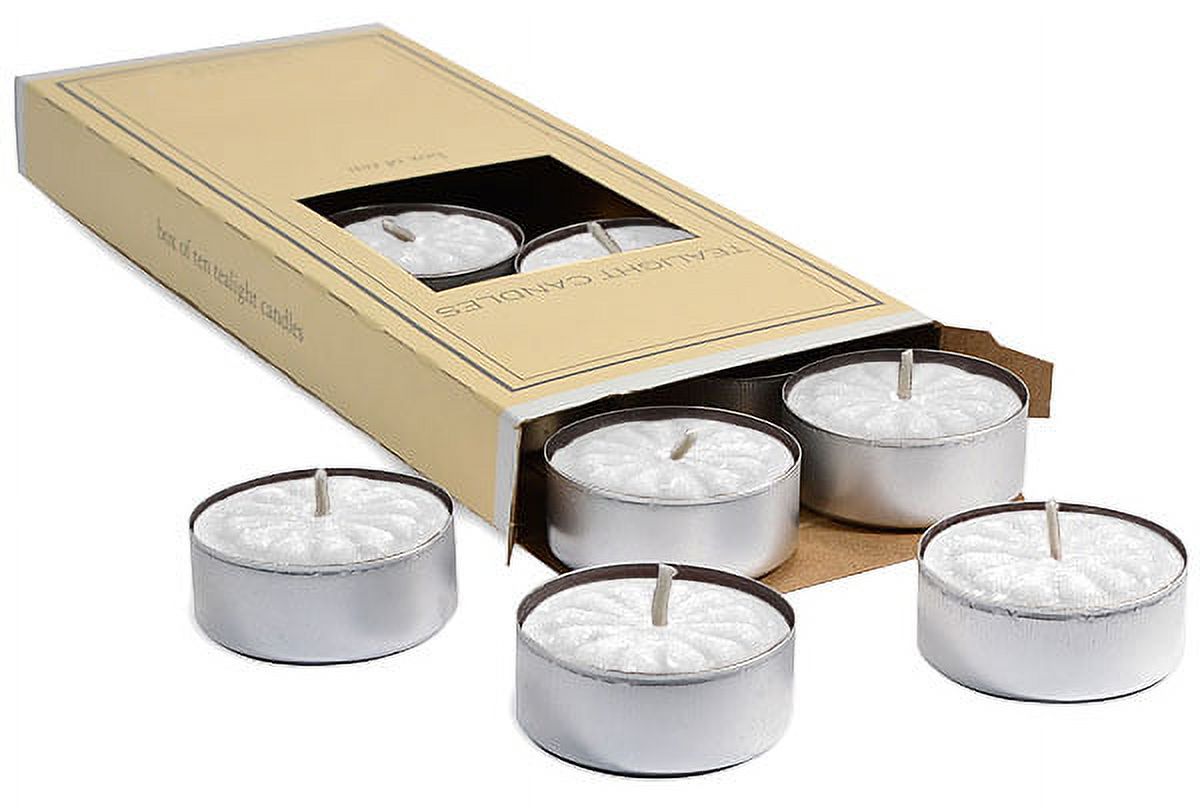 White Tea Lights 10 Pack 1.5 in. diameter x .63 in. tall - Walmart.com