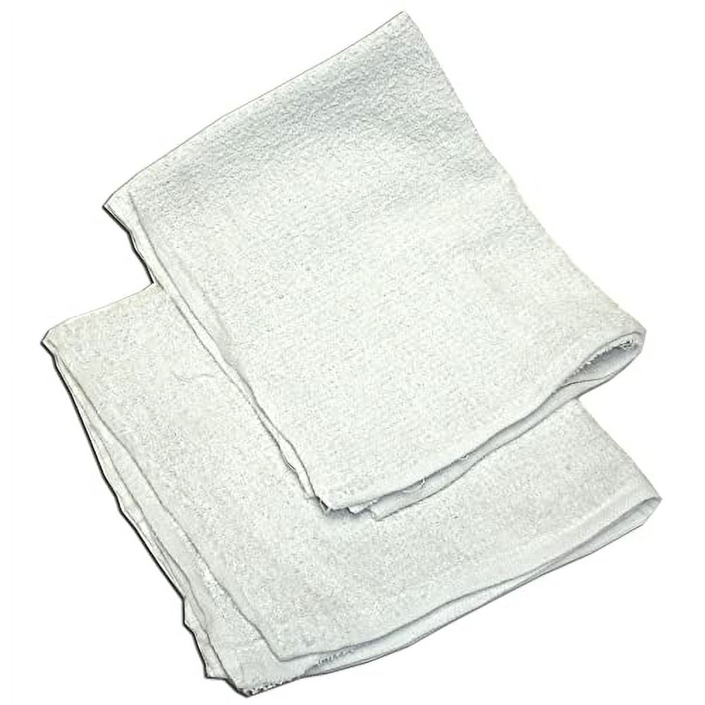 White Terry Bar Towels Bulk Industrial Grade Cloth Rags Multipurpose ...
