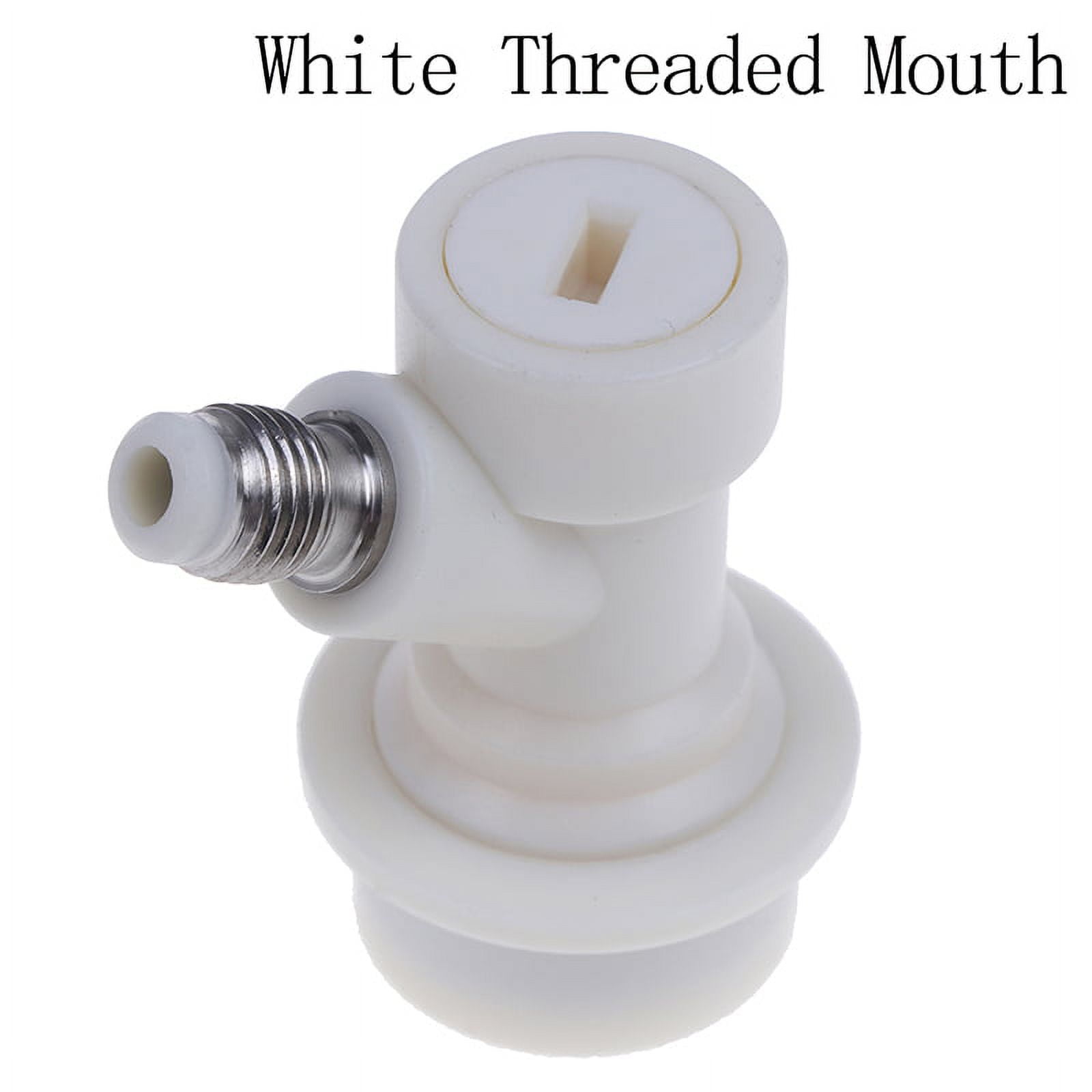(White Threaded Mouth) 1*Gas/Liquid Ball Lock Corny Beer Keg ...