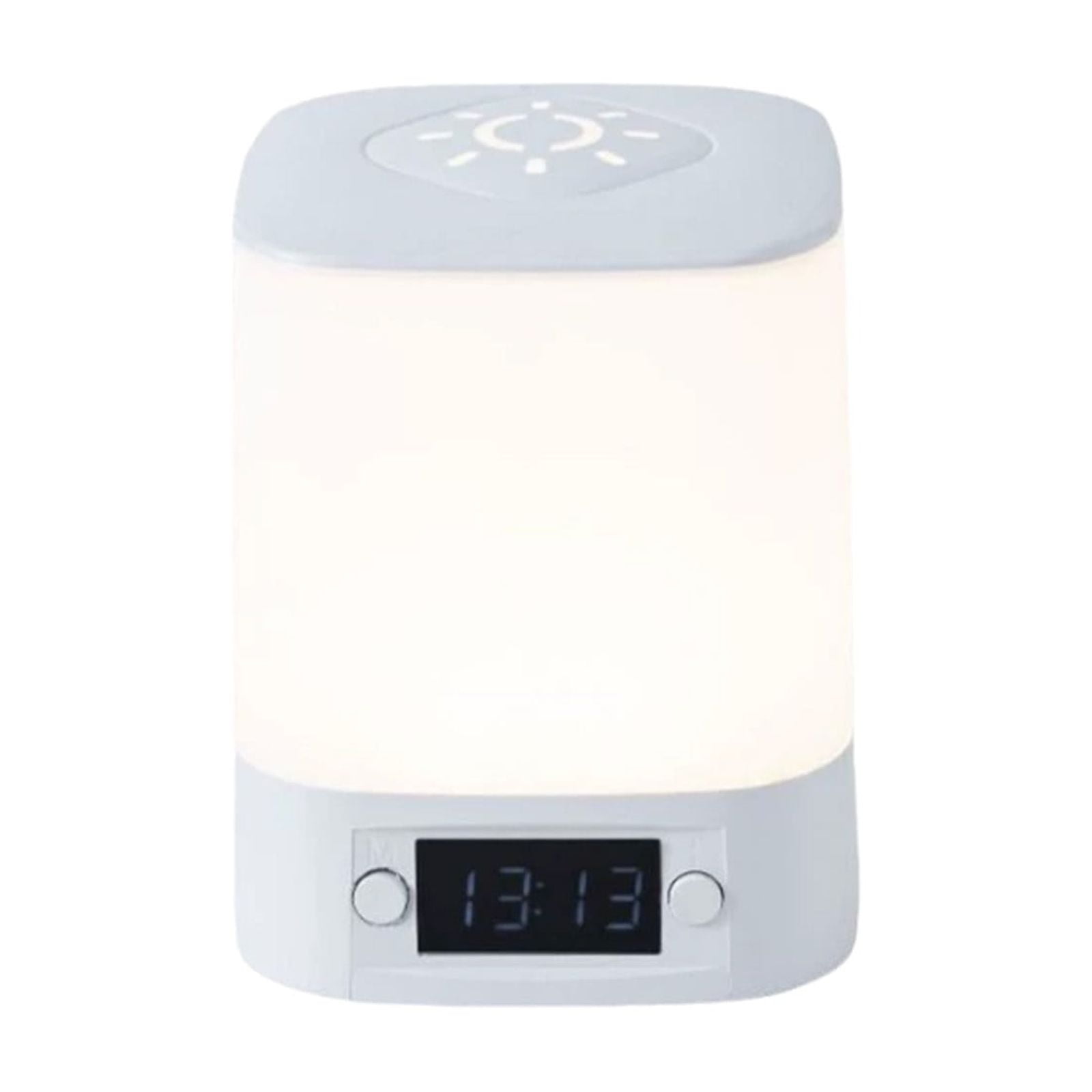 White Three Speed Color Adjustment Smart Clock Screen Night Light ...