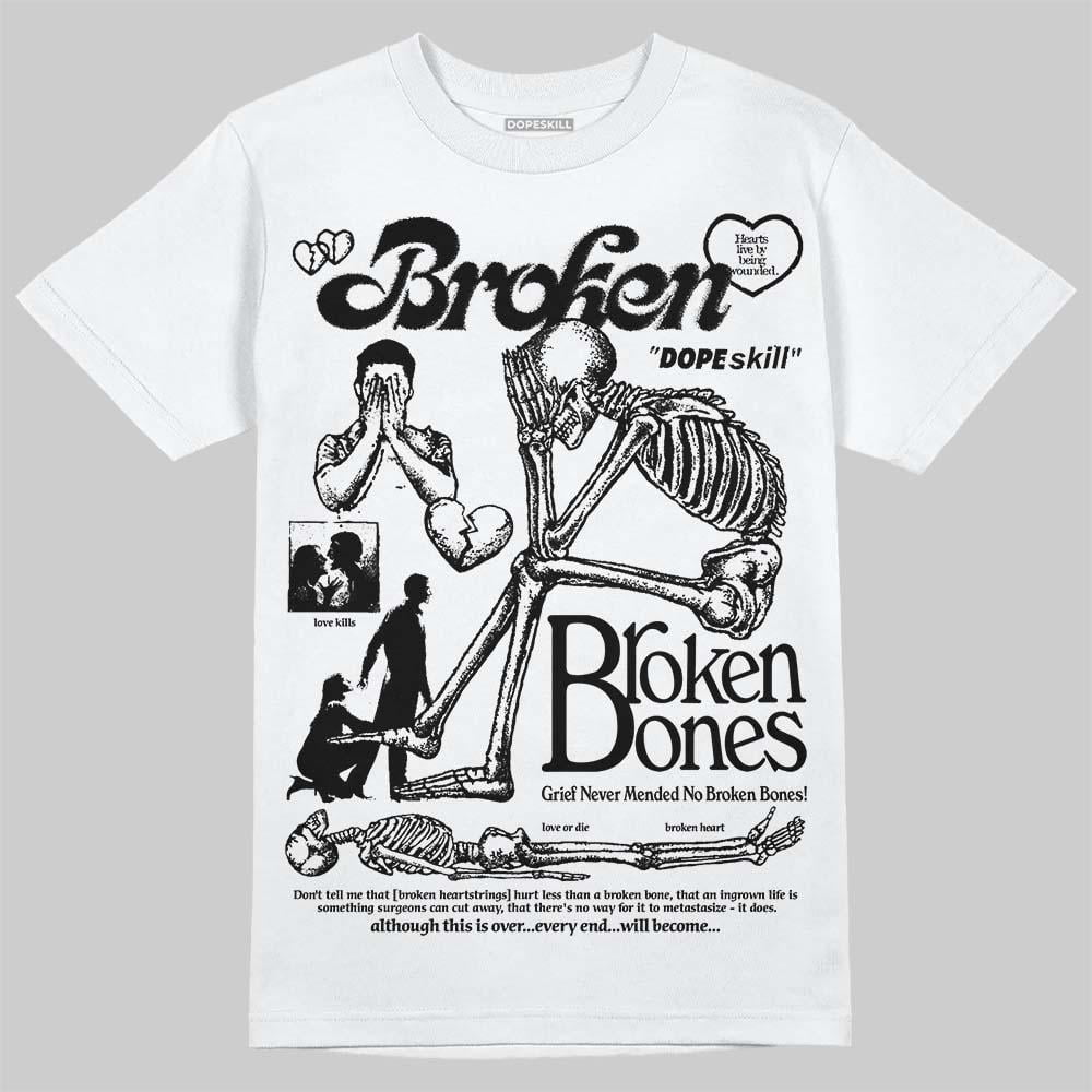 White Thunder 4s DopeSkill T-Shirt Broken Bones Graphic_2 - Copy ...