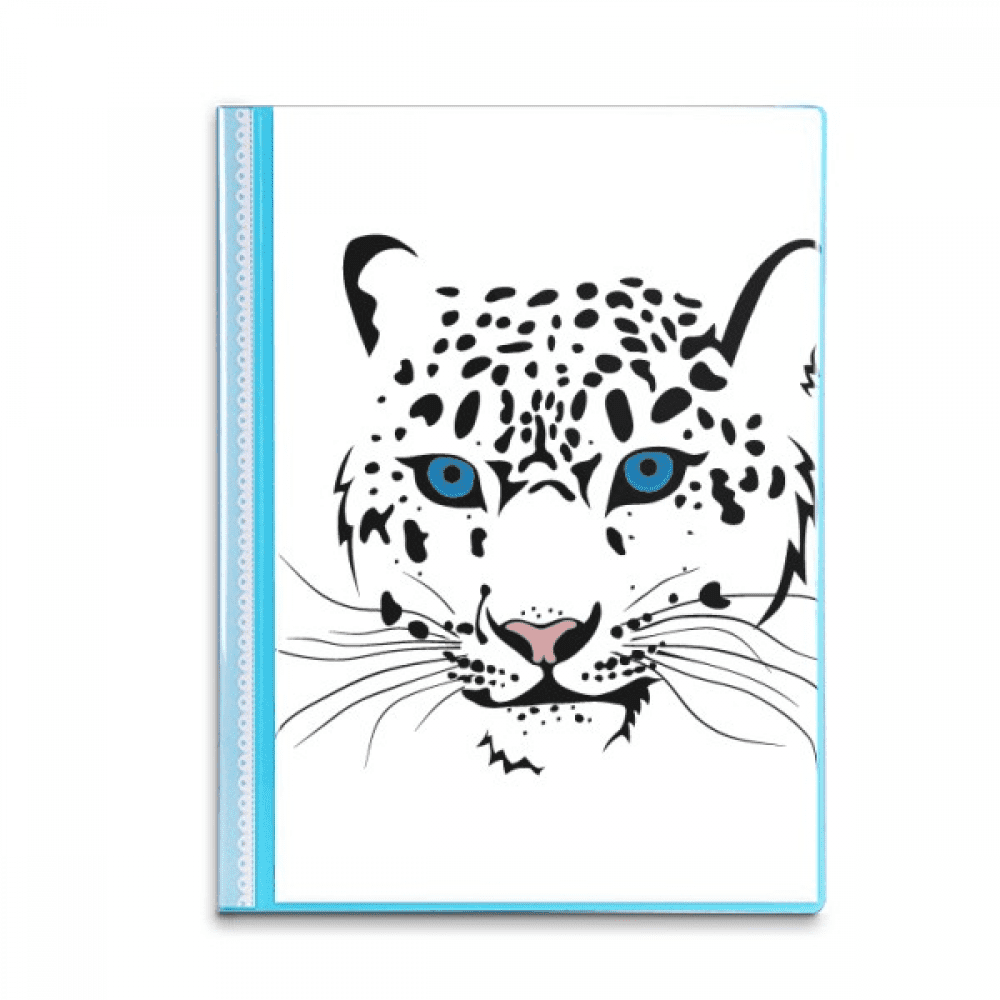 White Tiger Head Animal Art Deco Fashion Book Sheet Protectors ...