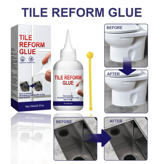 White Tile Grout Refill Agent | Tile Repair Glue | Seam Filler & Sealer ...