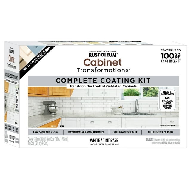 White Tint Base, Rust-Oleum Cabinet Transformations Satin Complete ...