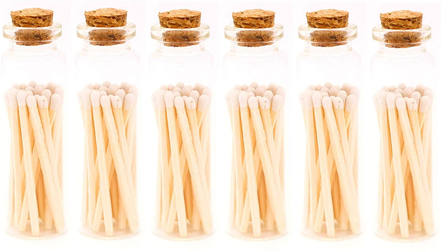 White Tip Decorative Matches, 120 Small Premium Wooden Matches ...