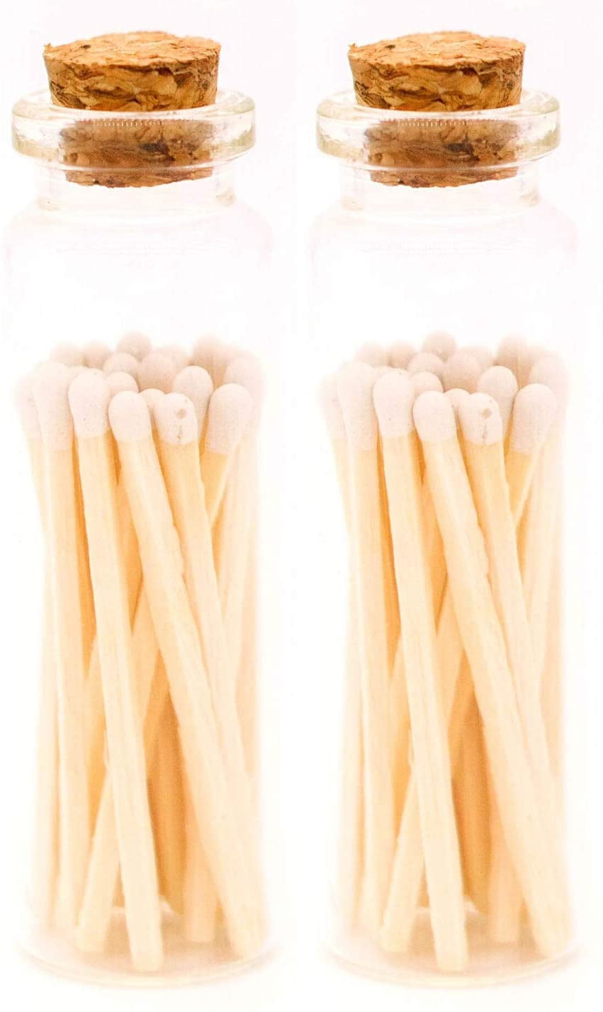 White Tip Decorative Matches, 40 Small Premium Wooden Matches | Artisan ...