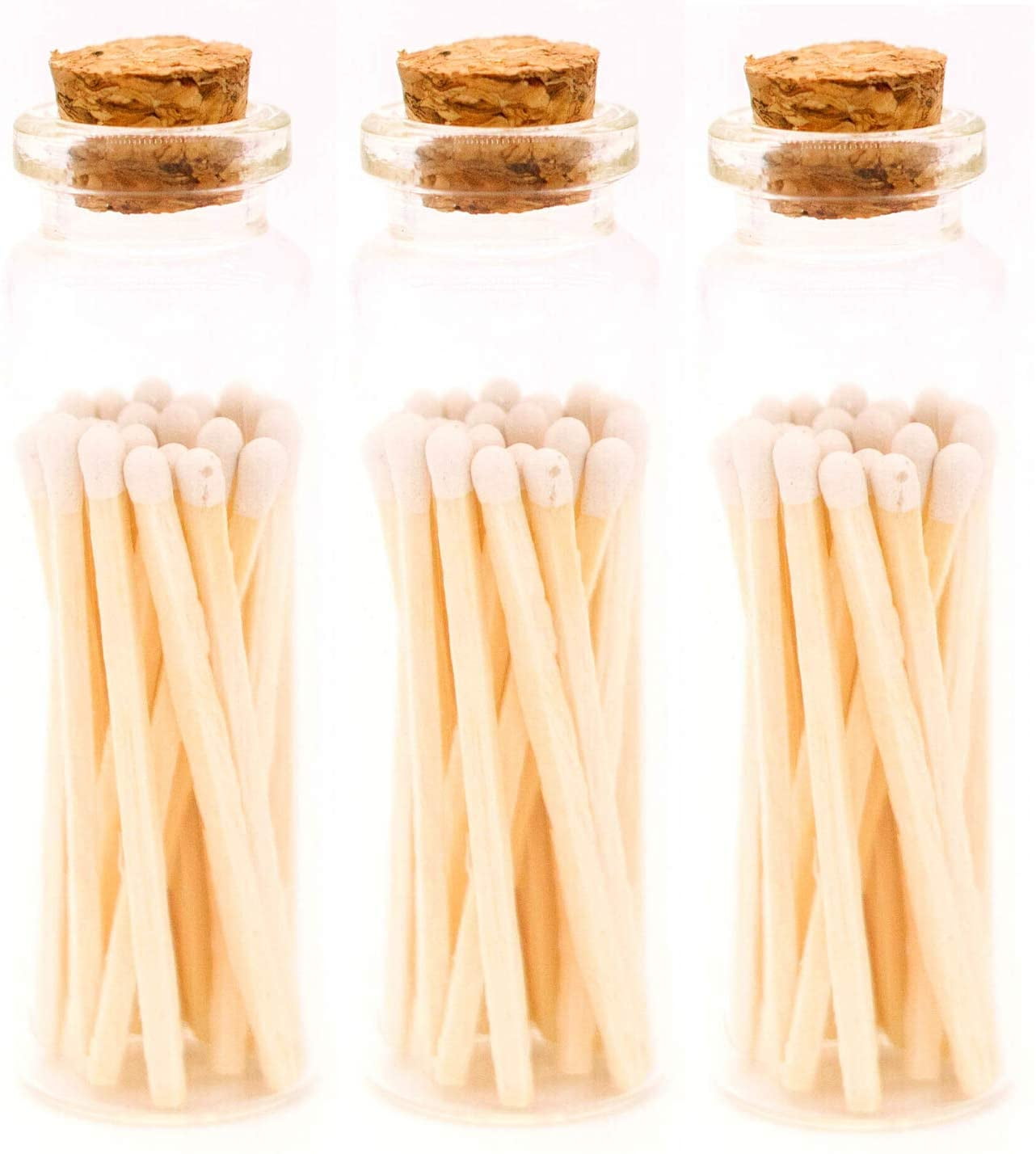 White Tip Decorative Matches, 60 Small Premium Wooden Matches | Artisan ...