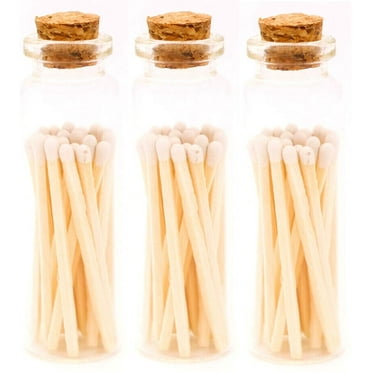 Craft & Kin Long Matches for Candles | Red, Set of 60 Matchsticks ...