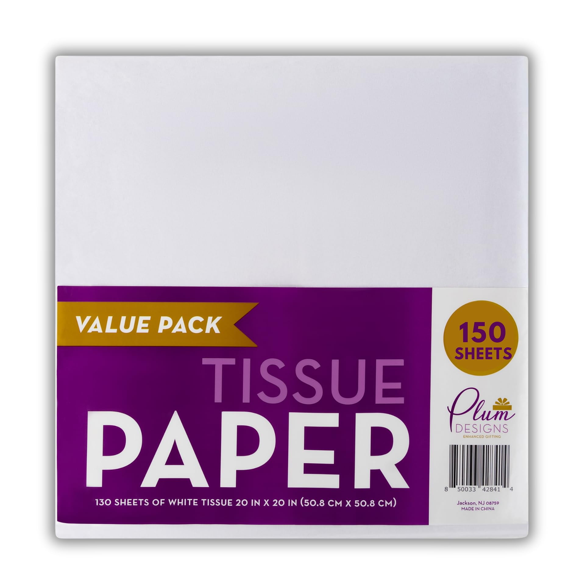 White Tissue Paper for Gift Bags, 150 Sheets 20 x 20 Inches Bulk Tissue ...