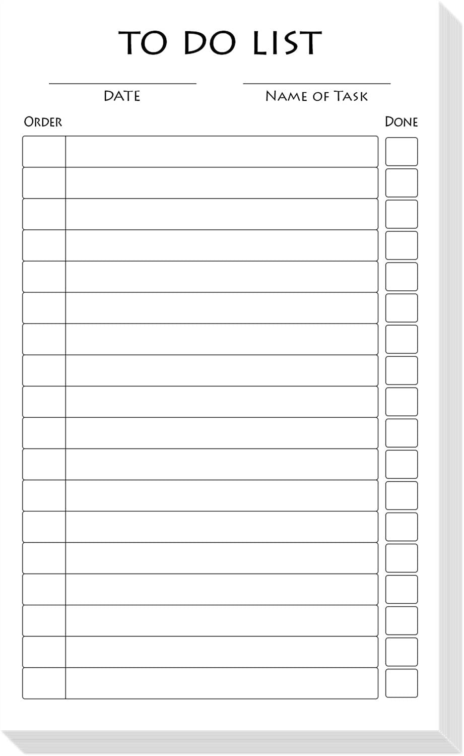 White To-Do List Vertical Index Note Cards, Organize Planner for ...