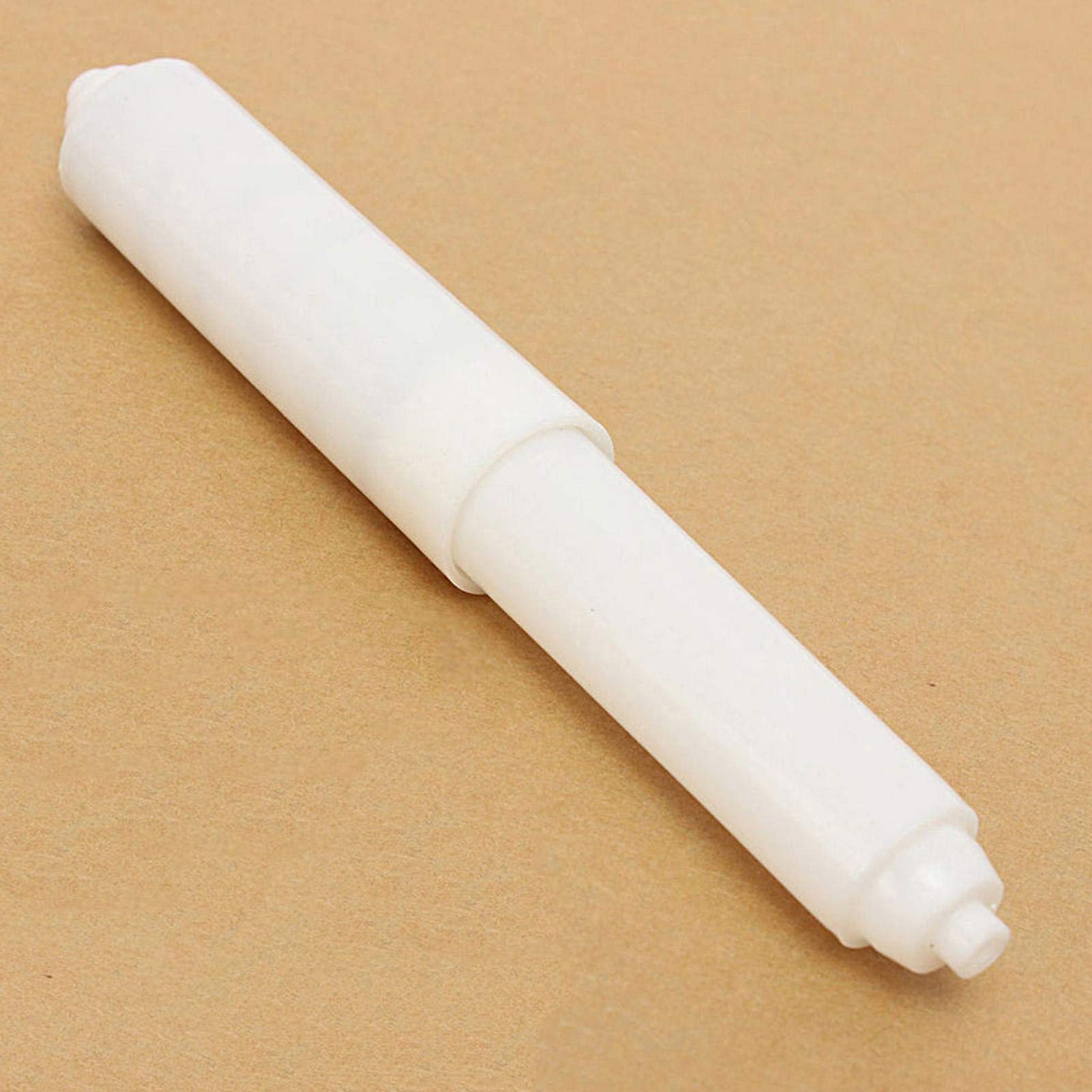 White Toilet Paper Holder Spring Loaded Roller Replacement, Plastic ...