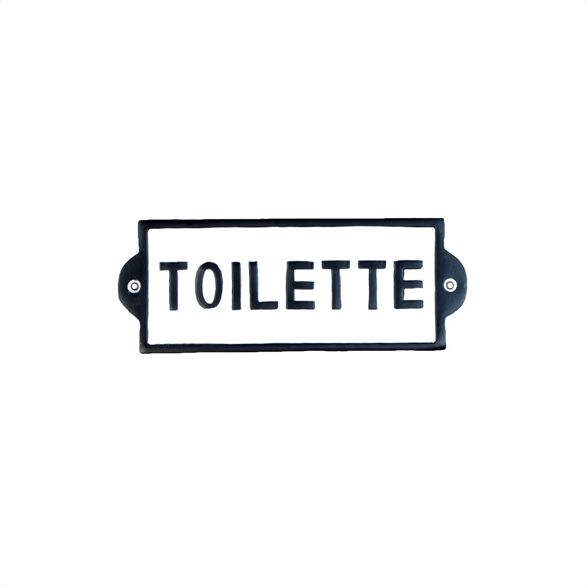 White Toilette Door Sign Business Bar Restroom Toilet Wall Plaque ...