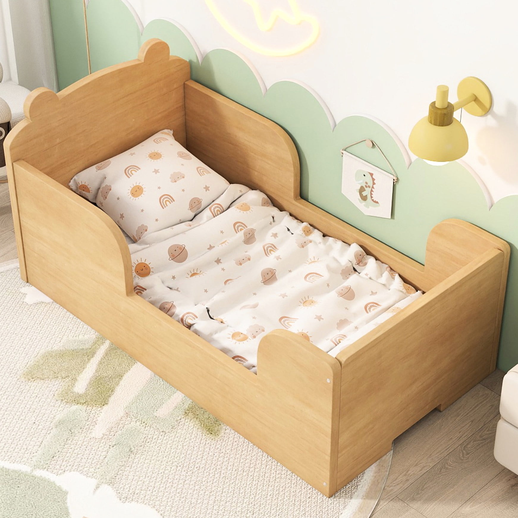 White Tone - Low Profile Bed Design - 3 - 6 Years Old Sleep Space ...