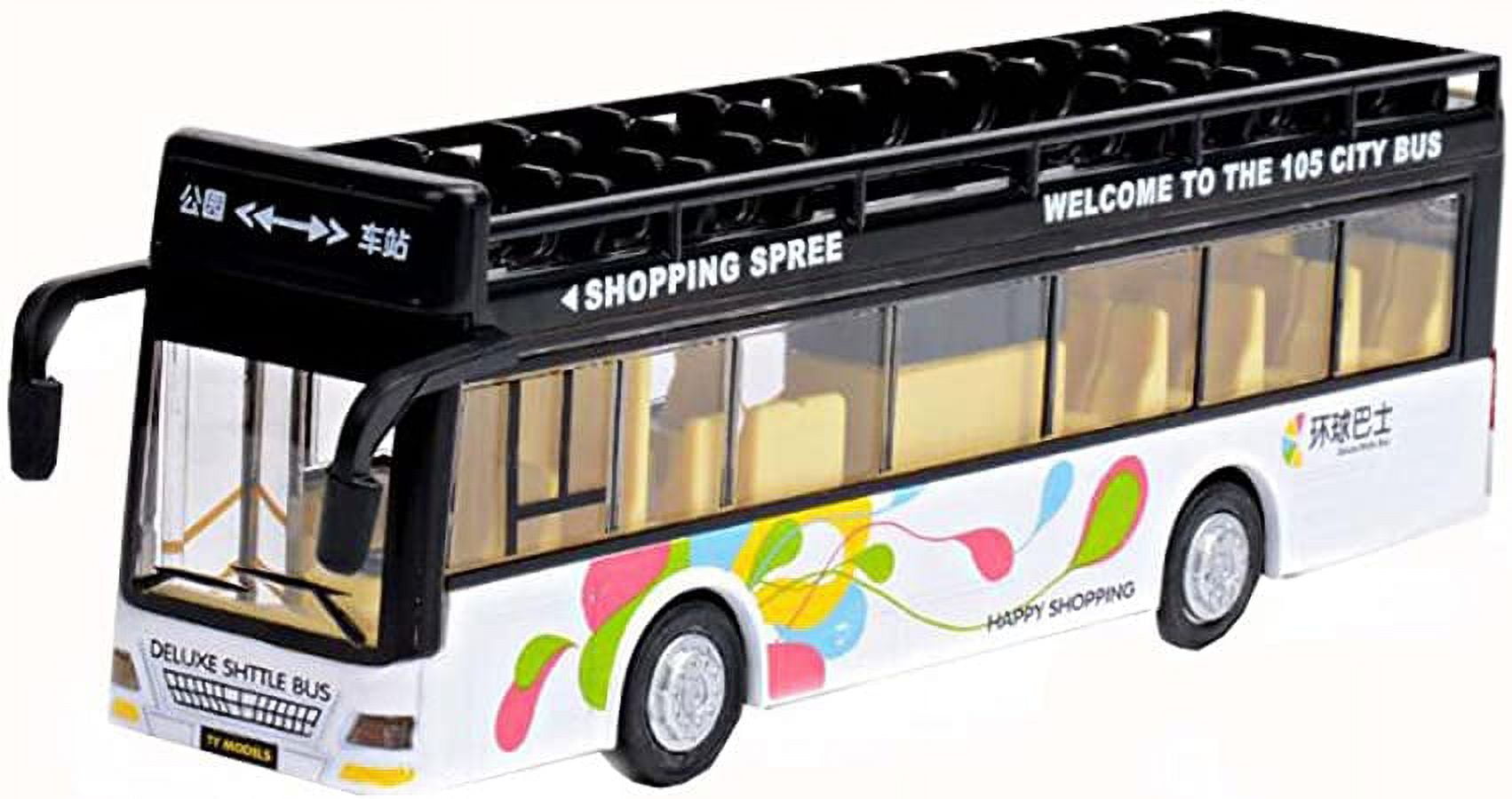 White Toy Sightseeing Bus - Walmart.com