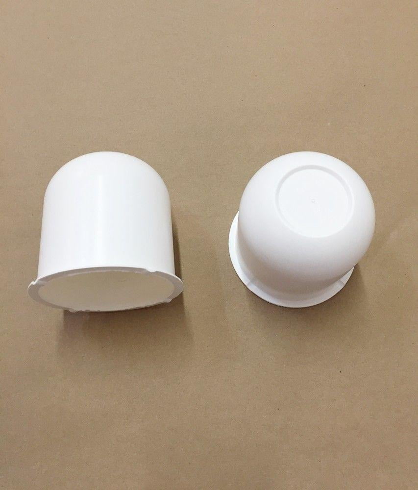 White Trailer Wheel Hub Center Cap 3.125 inch diameter Travel Trailer ...