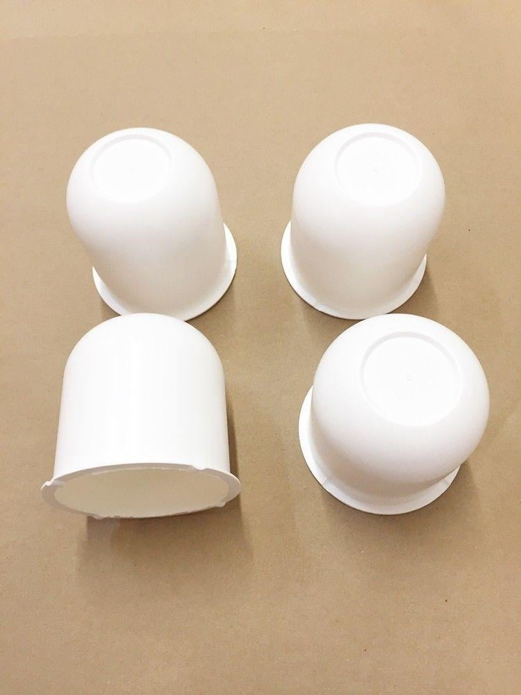White Trailer Wheel Hub Center Cap 3.125 inch diameter Travel Trailer ...